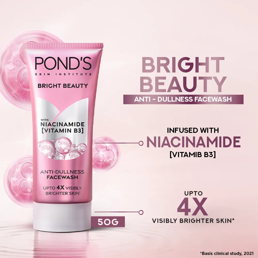PONDs Bright Beauty Niacinamide Facewash - 4X Brighter Skin – Cozmetica